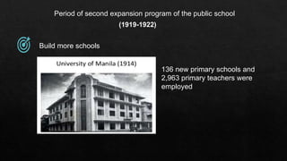 Philippine educational system american regime | PPTX