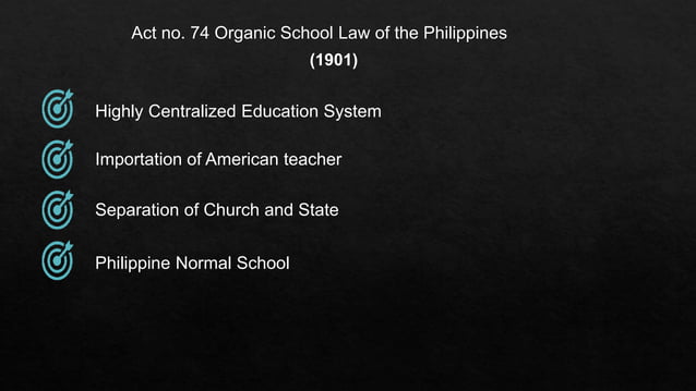Philippine educational system american regime | PPTX