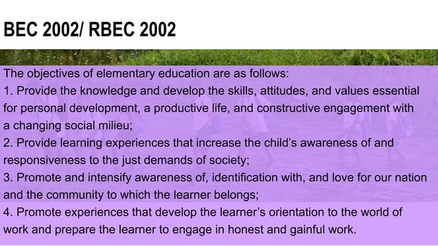 Revisions of the Basic Education Curriculum | PPTX