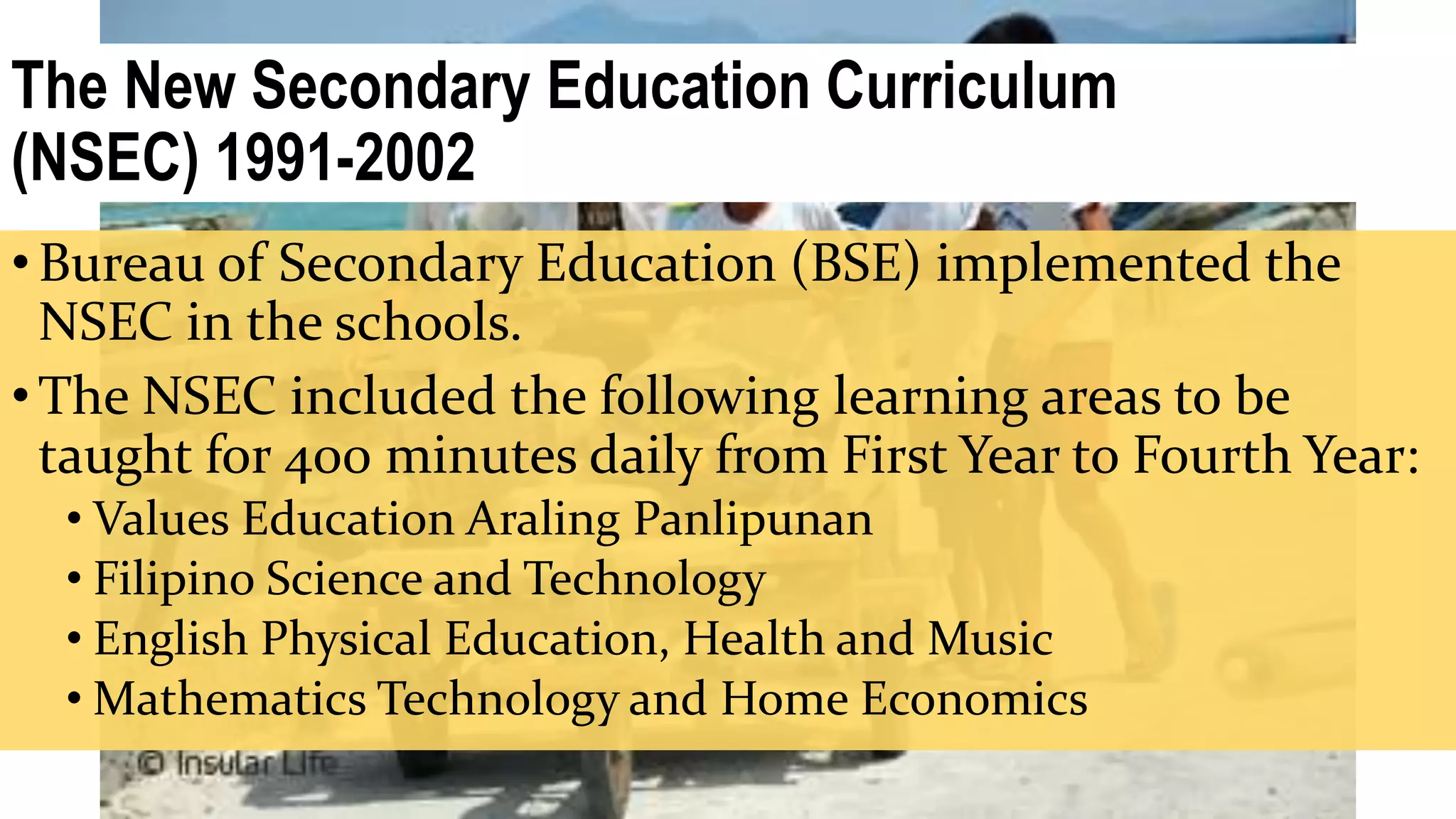 Philippine education curriculum | PPTX