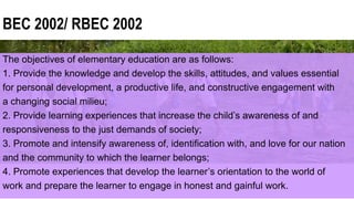 Philippine education curriculum | PPTX