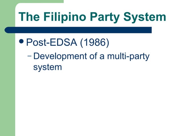 On Philippine Elections and Political Parties | PPT