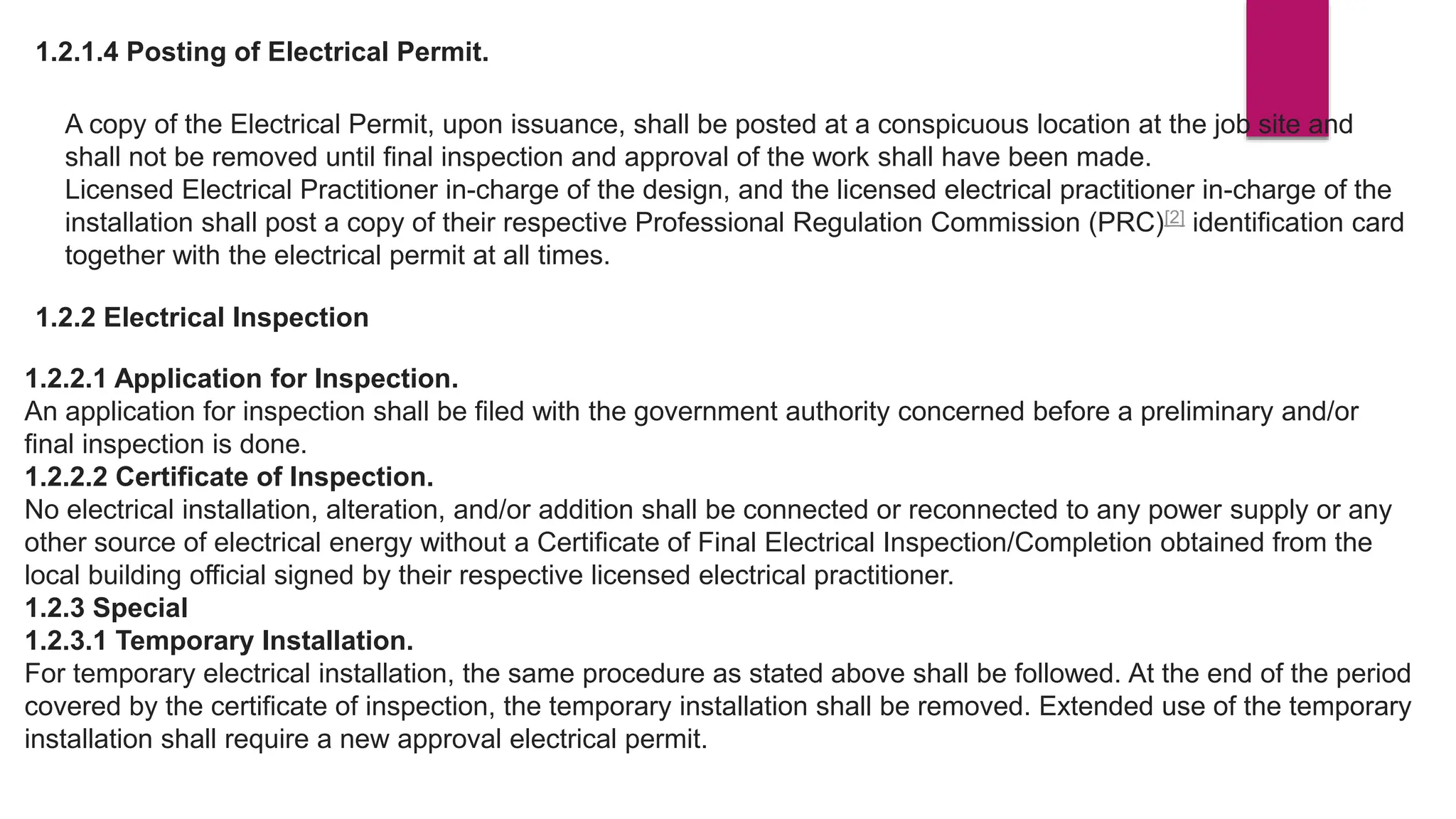 a presenattion of PHILIPPINE ELECTRICAL CODE.pptx