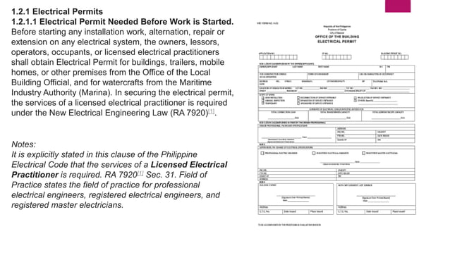 a presenattion of PHILIPPINE ELECTRICAL CODE.pptx | Indoor ...