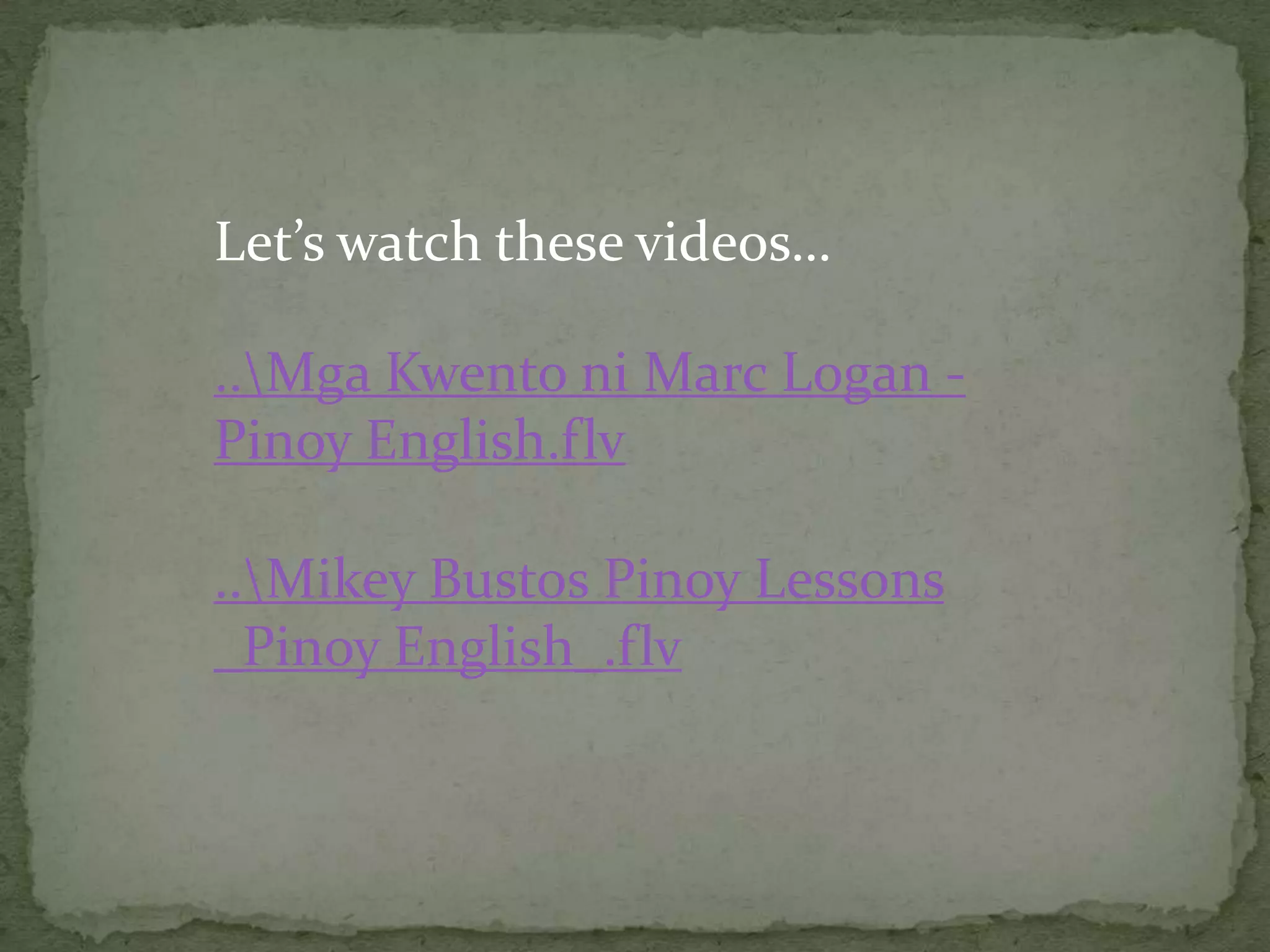 Philippine English | PPT