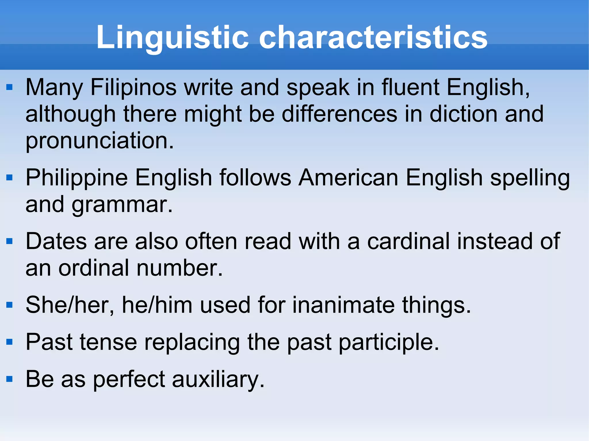 Philippine English | ODP