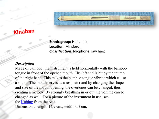 Philippine Ethnic Musical Instruments | PPT