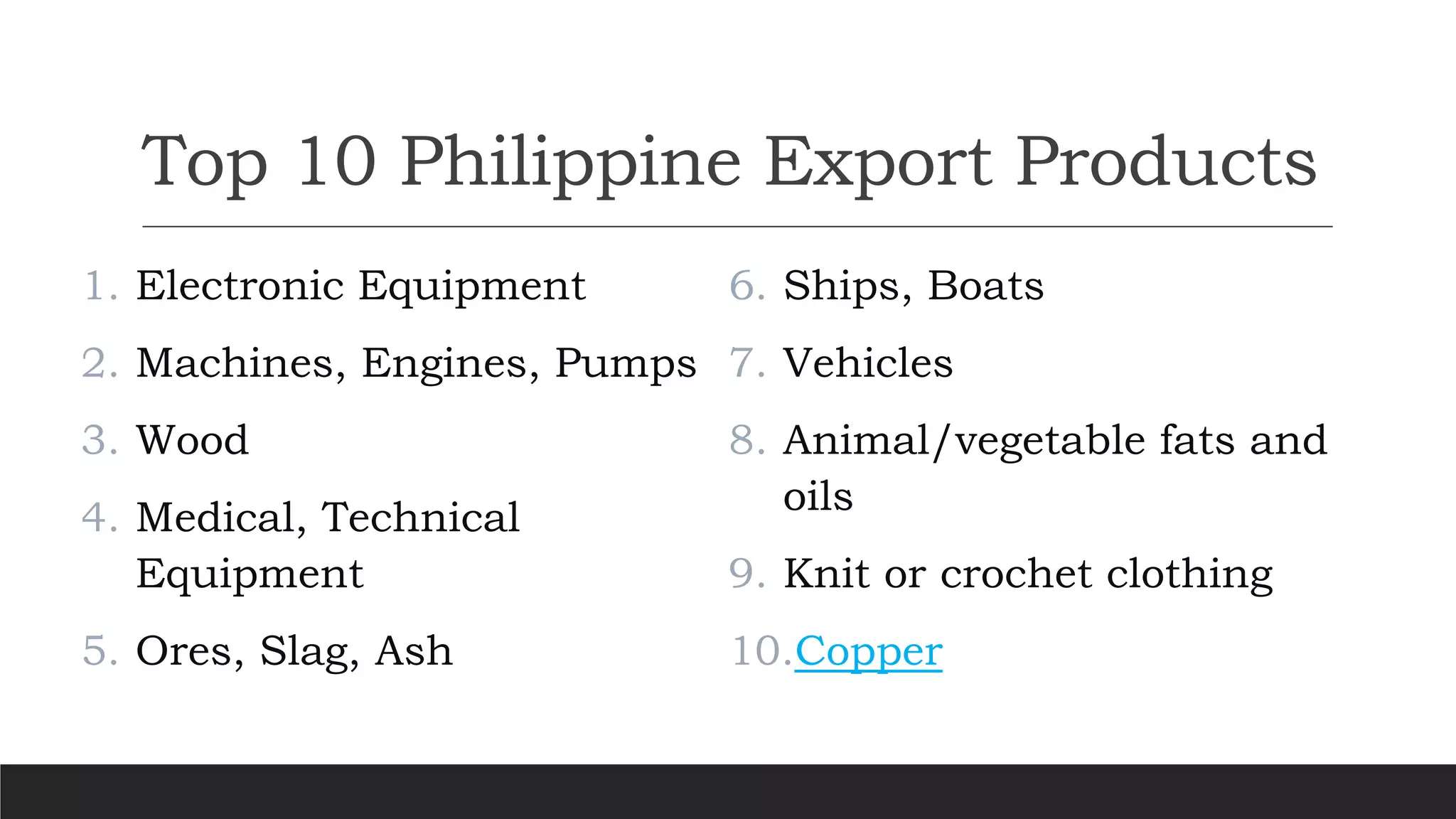 Philippine Export & Import Products.pptx