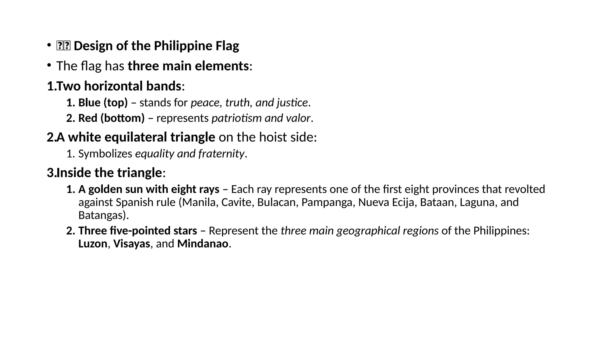 The Philippine Flag Meaning its Symbol a | PPTX