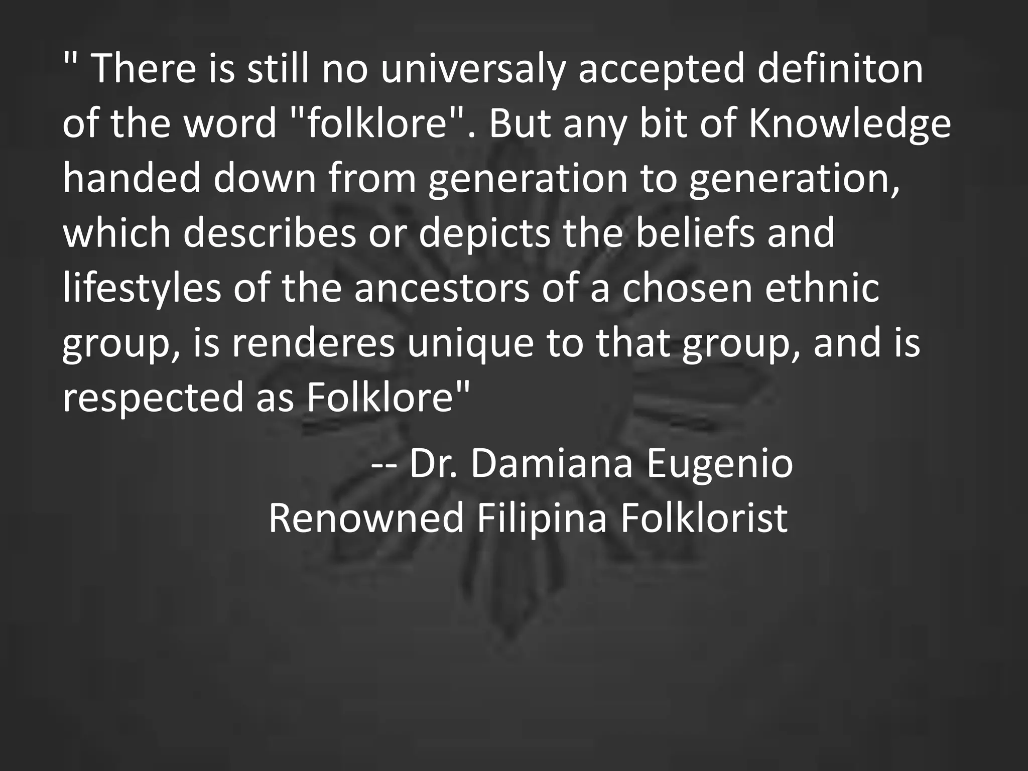 Philippine foklore | PPTX