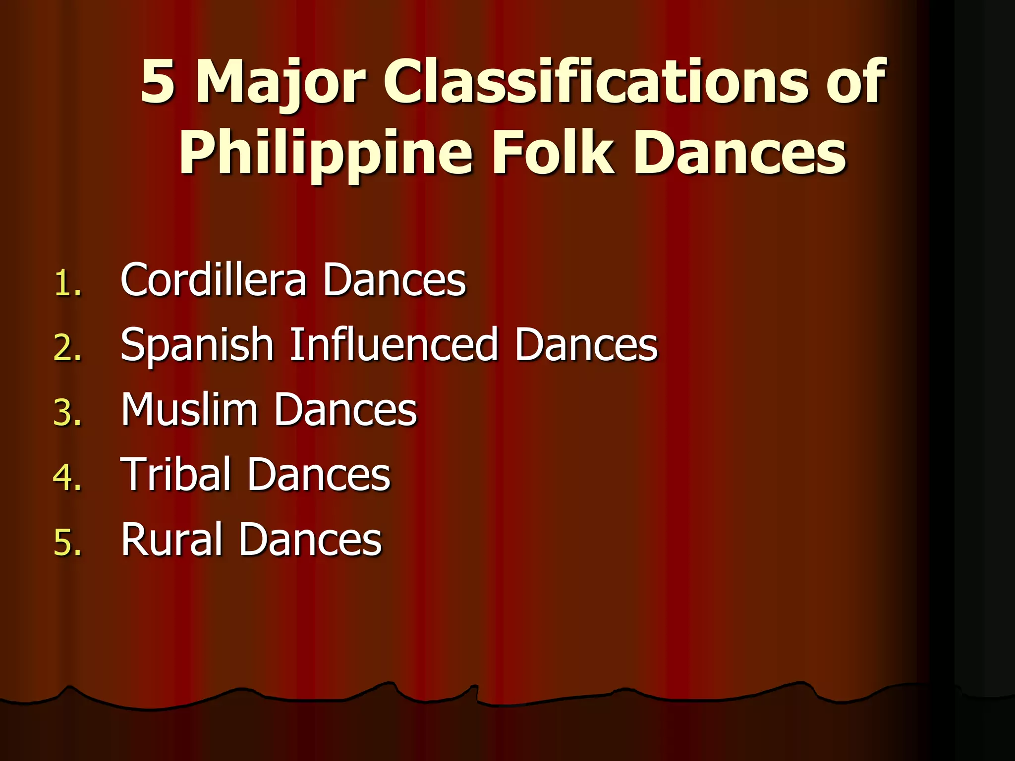 PHILIPPINE FOLK DANCE.ppt | Music | Entertainment