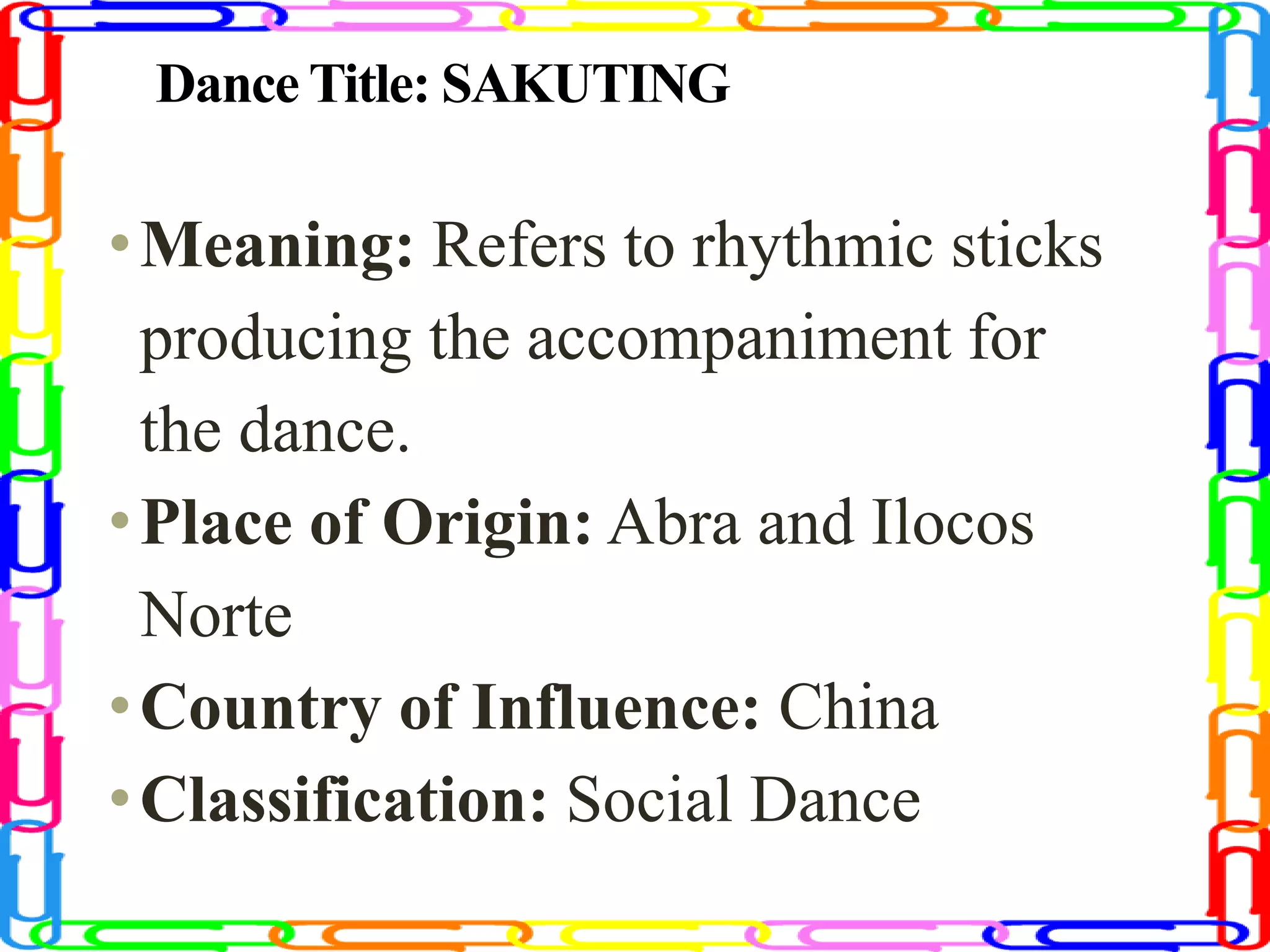 Philippine Folk Dances with Asian Influence | PPTX