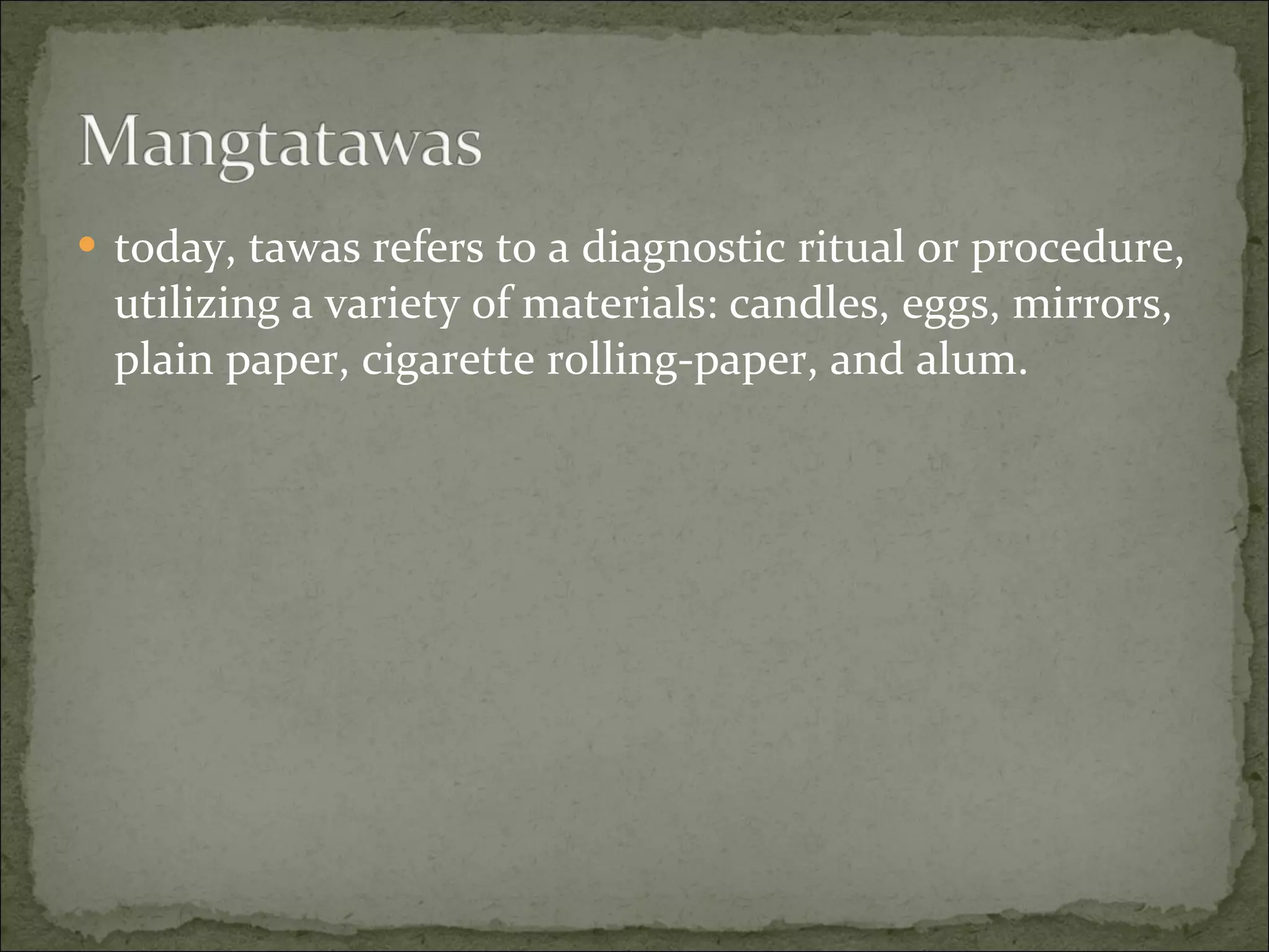 Philippine folk medicine | PPT