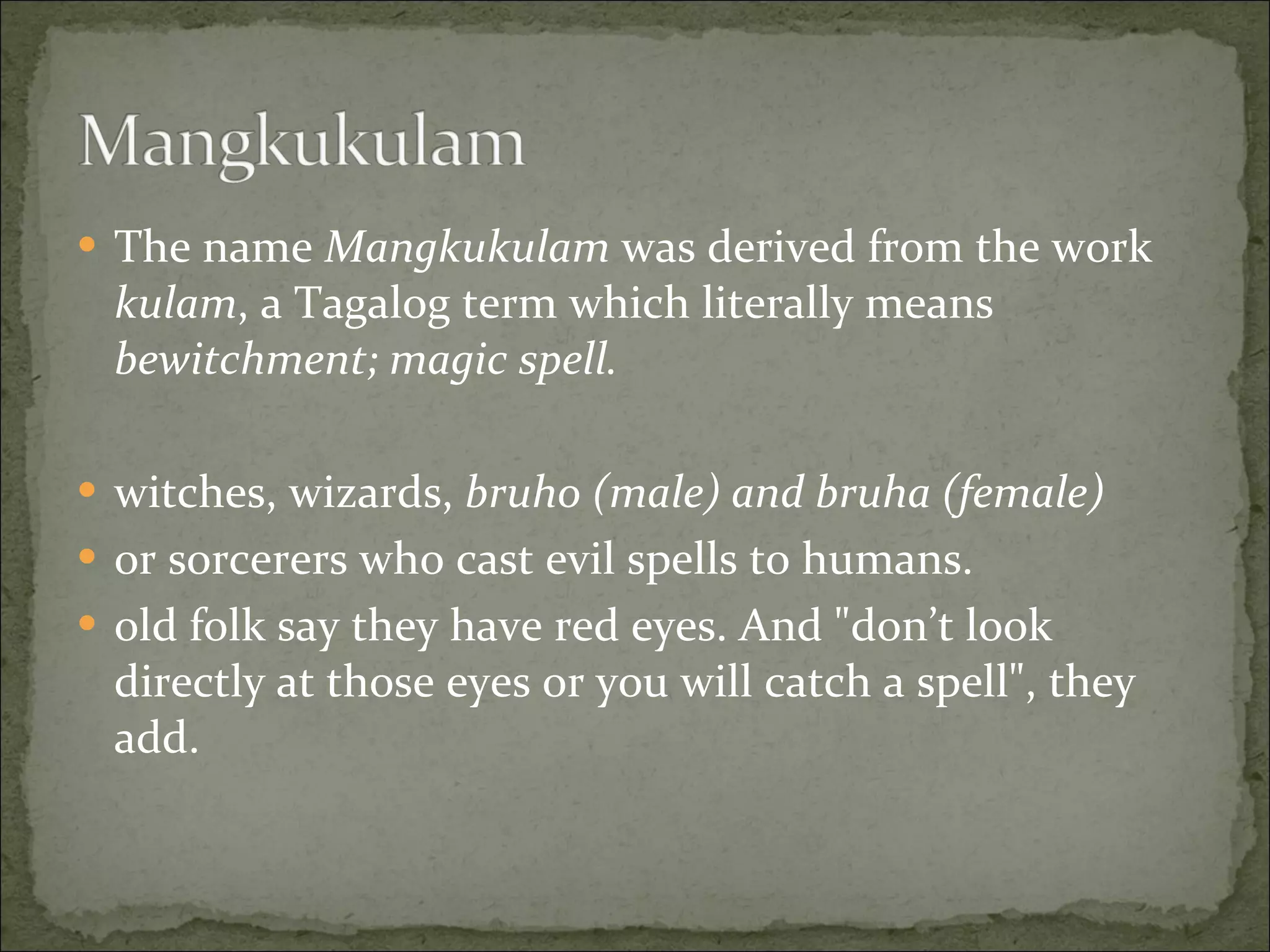 Philippine folk medicine | PPT