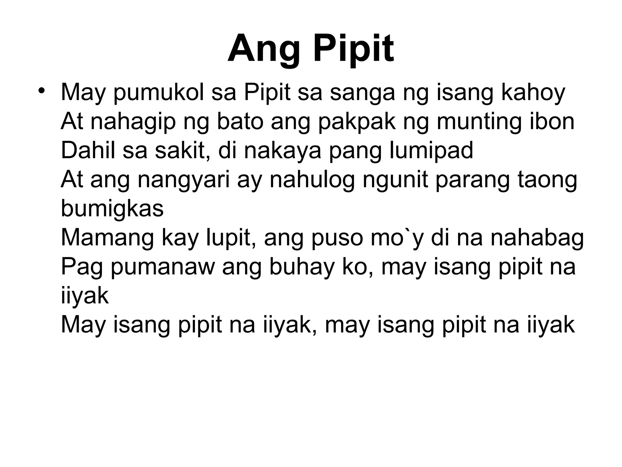 Philippine folk songs | PPT
