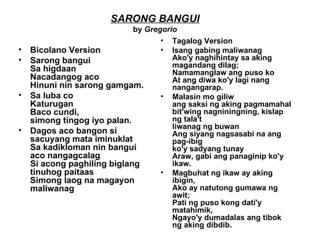 Philippine folk songs | PPT
