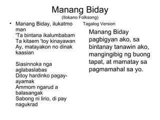 Philippine folk songs | PPT