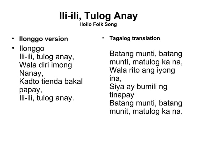 Philippine folk songs | PPT