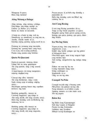 Philippine folk songs | DOCX
