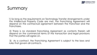 Philippine Franchising Law | PPTX