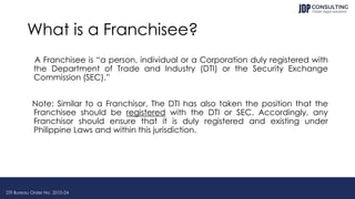 Philippine Franchising Law | PPTX