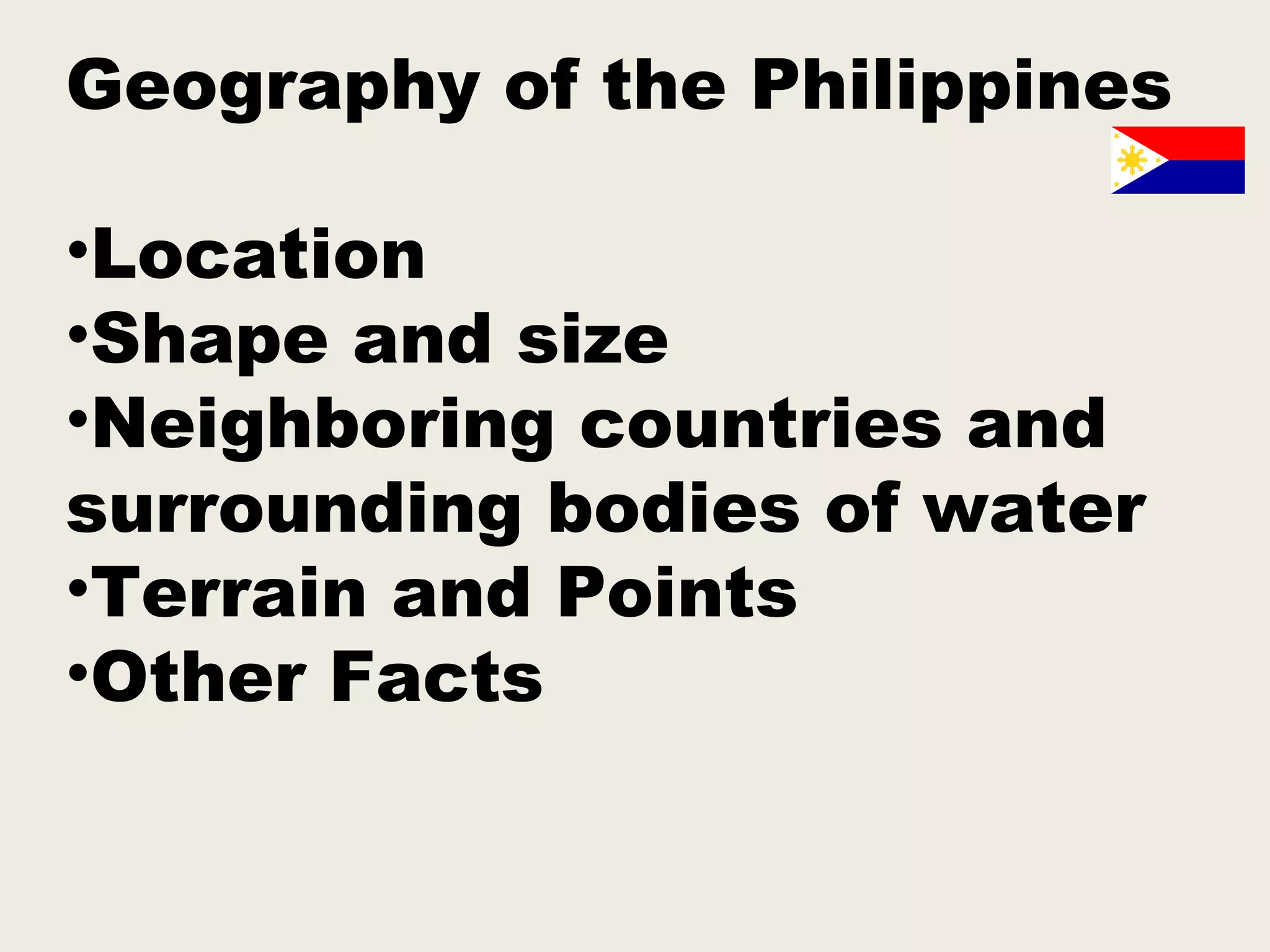 Philippine geography | PPT
