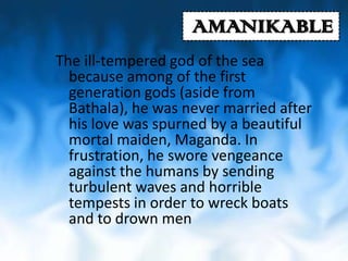 Philippine gods and goddesses | PPTX