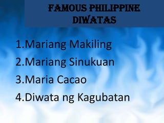 Philippine gods and goddesses | PPTX