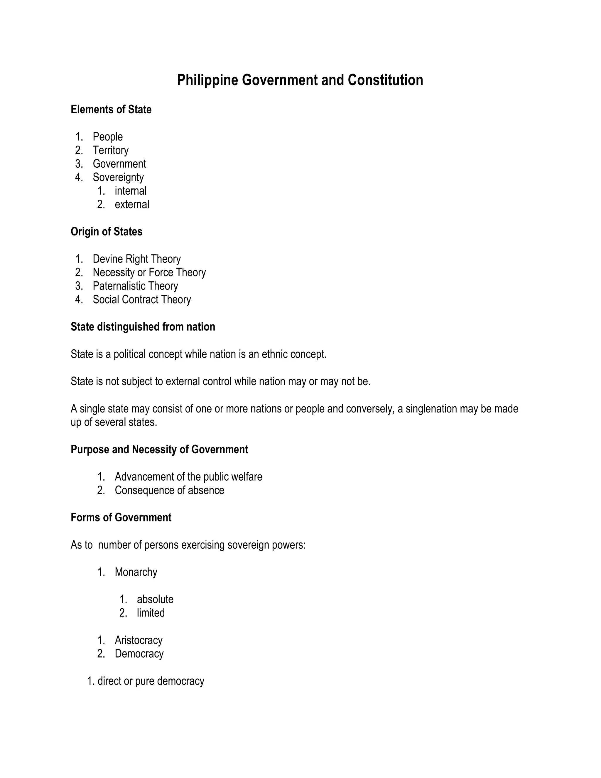 Philippine government and constitution and taxation | PDF