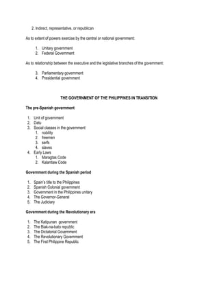 Philippine government and constitution and taxation | PDF