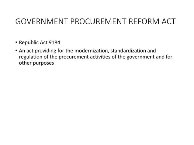 Philippine government procurement | PDF