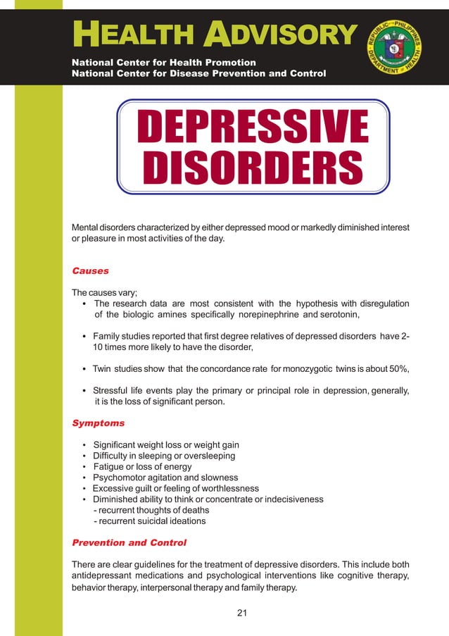 Philippine health advisories- DOH | PDF
