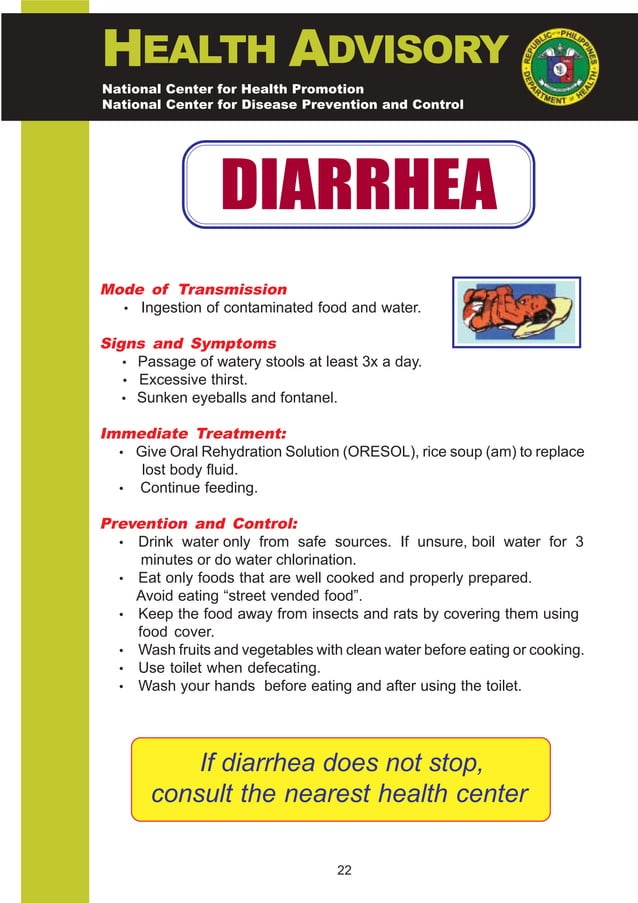 Philippine health advisories- DOH | PDF