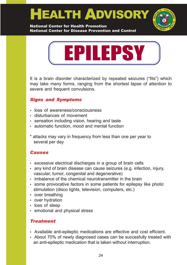 Philippine health advisories- DOH | PDF