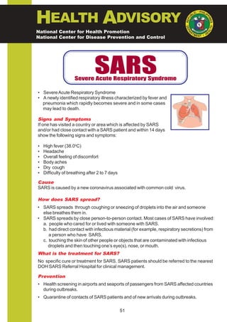 Philippine health advisories- DOH | PDF