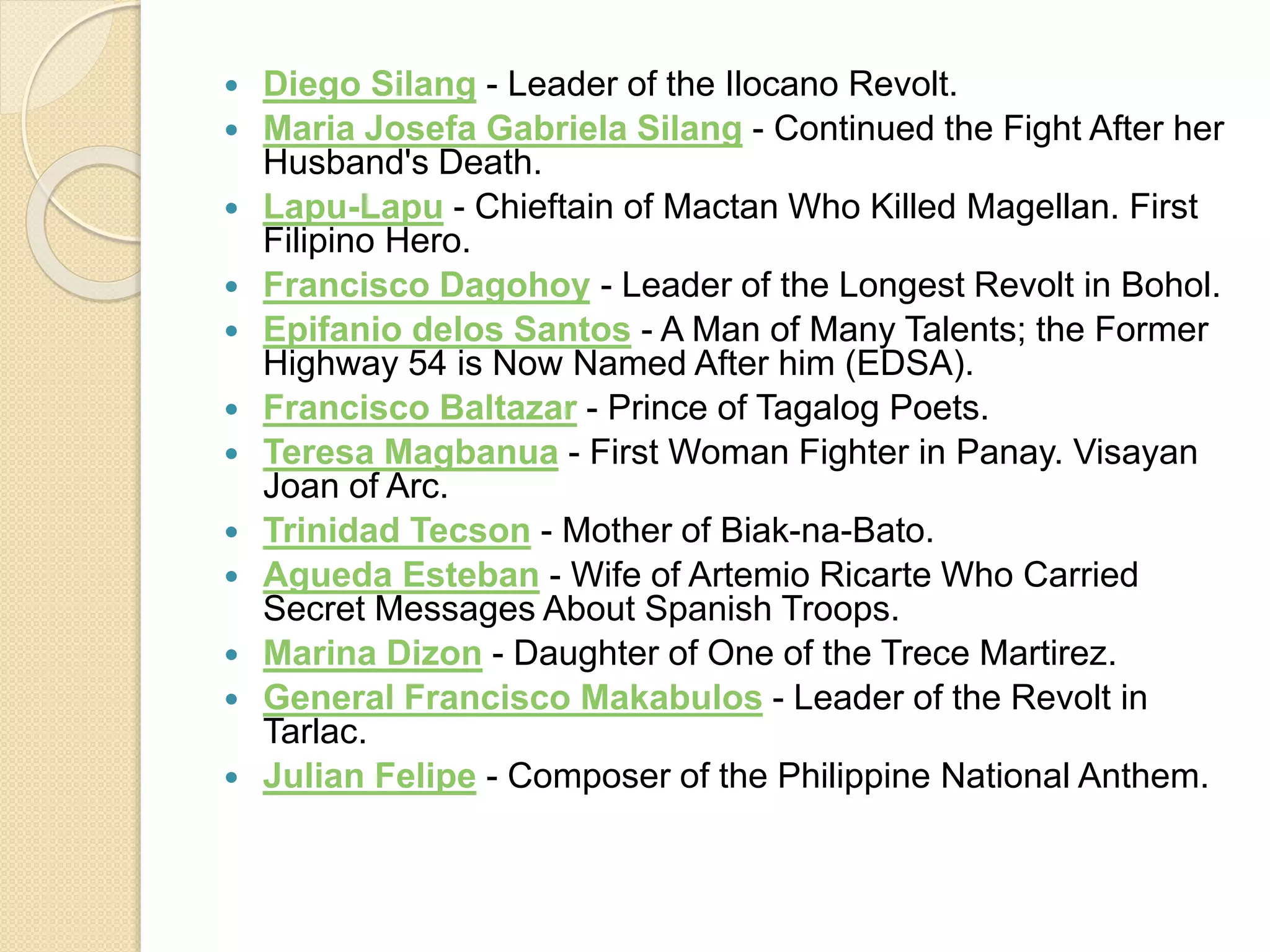 Philippine heroes | PPTX