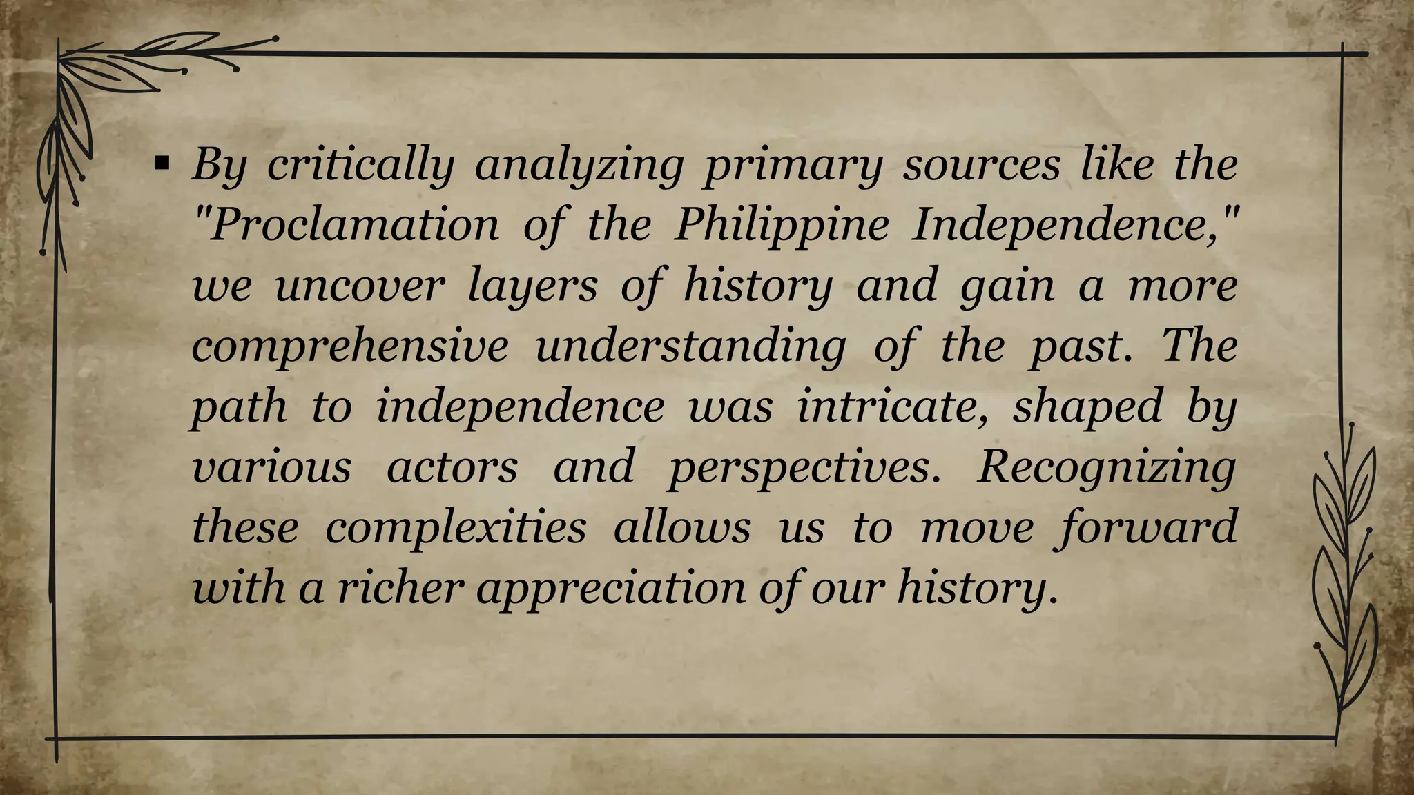 Reading of the Philippine History proclamation | PPTX