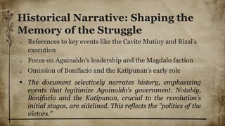 Reading of the Philippine History proclamation | PPTX