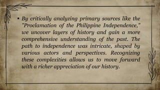 Reading of the Philippine History proclamation | PPTX