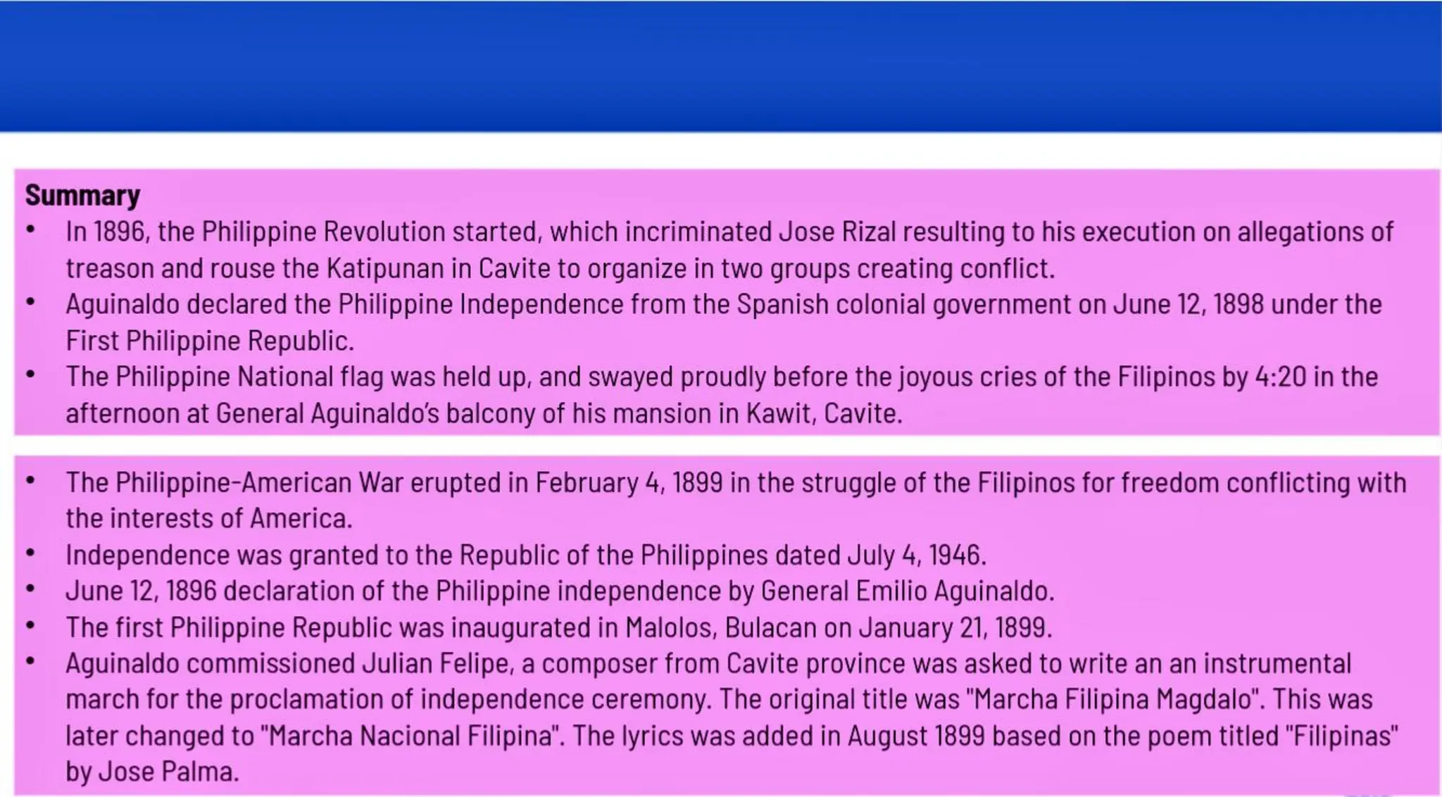 Philippine Independence : Readings in Philippine History | PDF