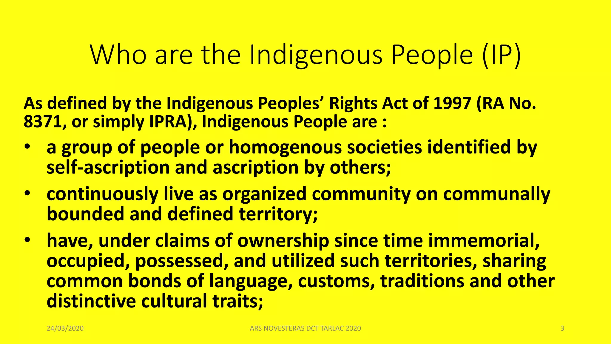 Philippine indigenous communities | PPTX
