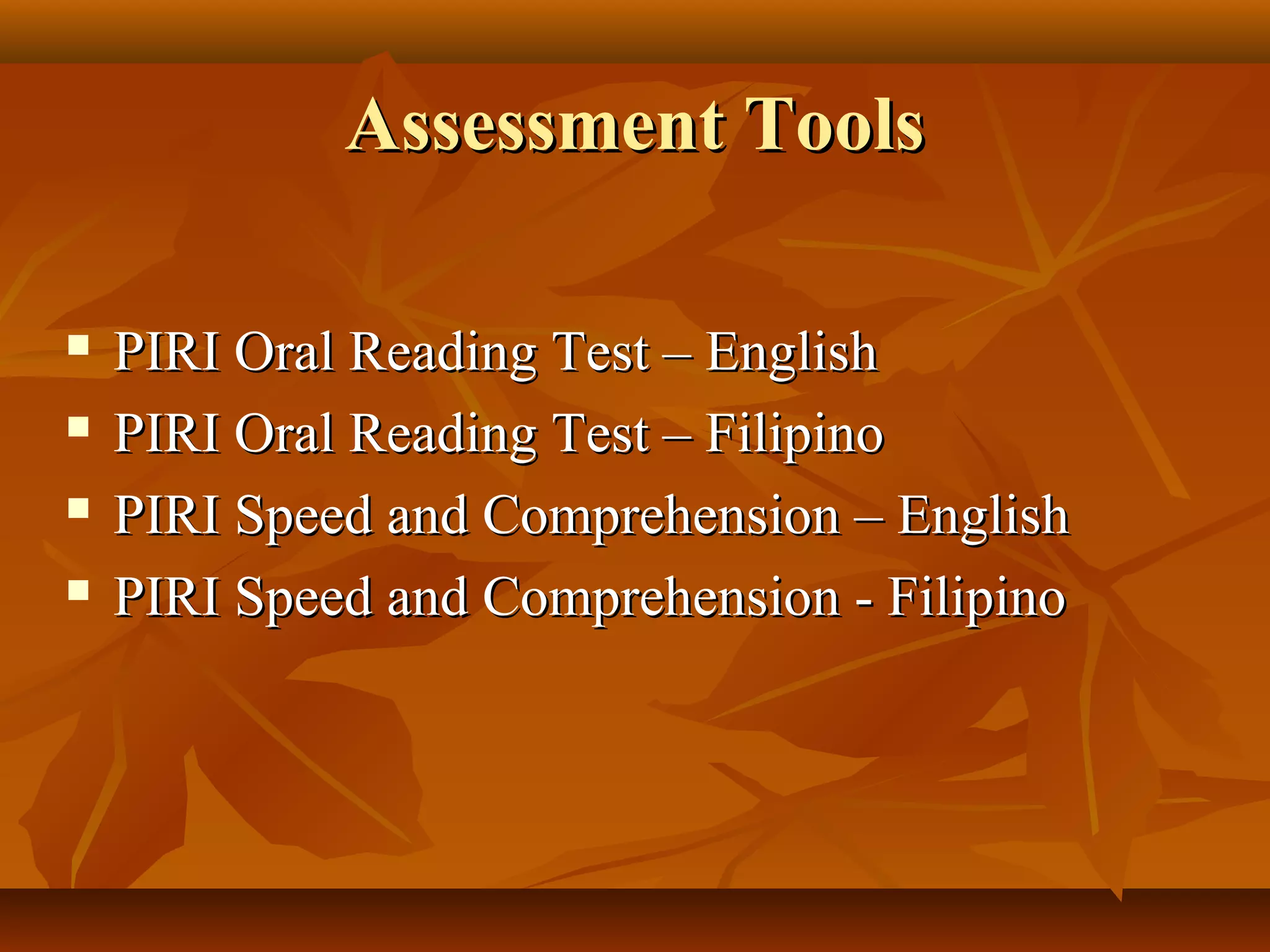 Philippineinformalreadinginventoryphil iri-120503083435-phpapp01 | PPT