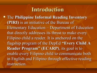 Philippineinformalreadinginventoryphil iri-120503083435-phpapp01 | PPT