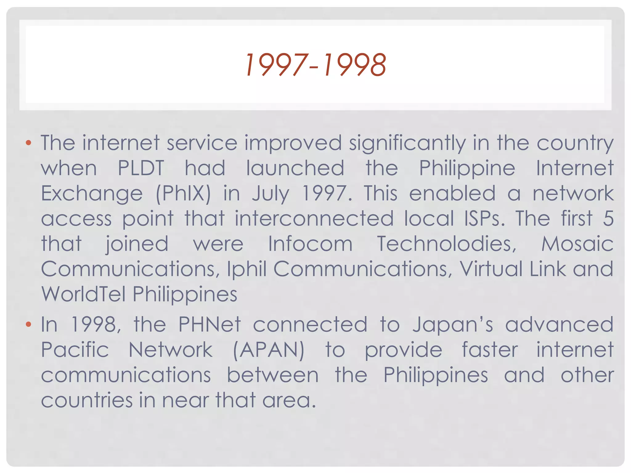 Philippine internet | PPTX