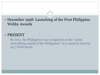 History of the Philippine Internet | PPTX
