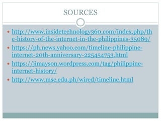 History of the Philippine Internet | PPTX