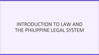 Philippine Legal System: Nature and Sources | PDF