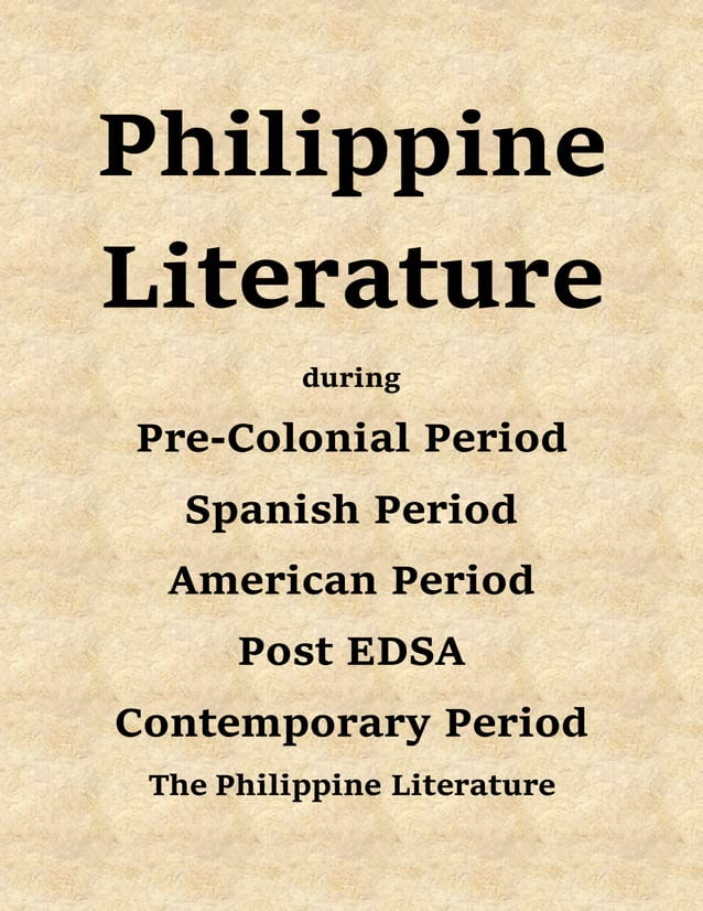 Philippine literature - Precolonial and Spanish Period | DOCX