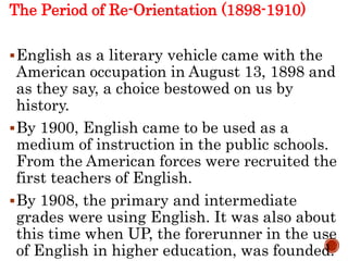 Philippine literature during american period