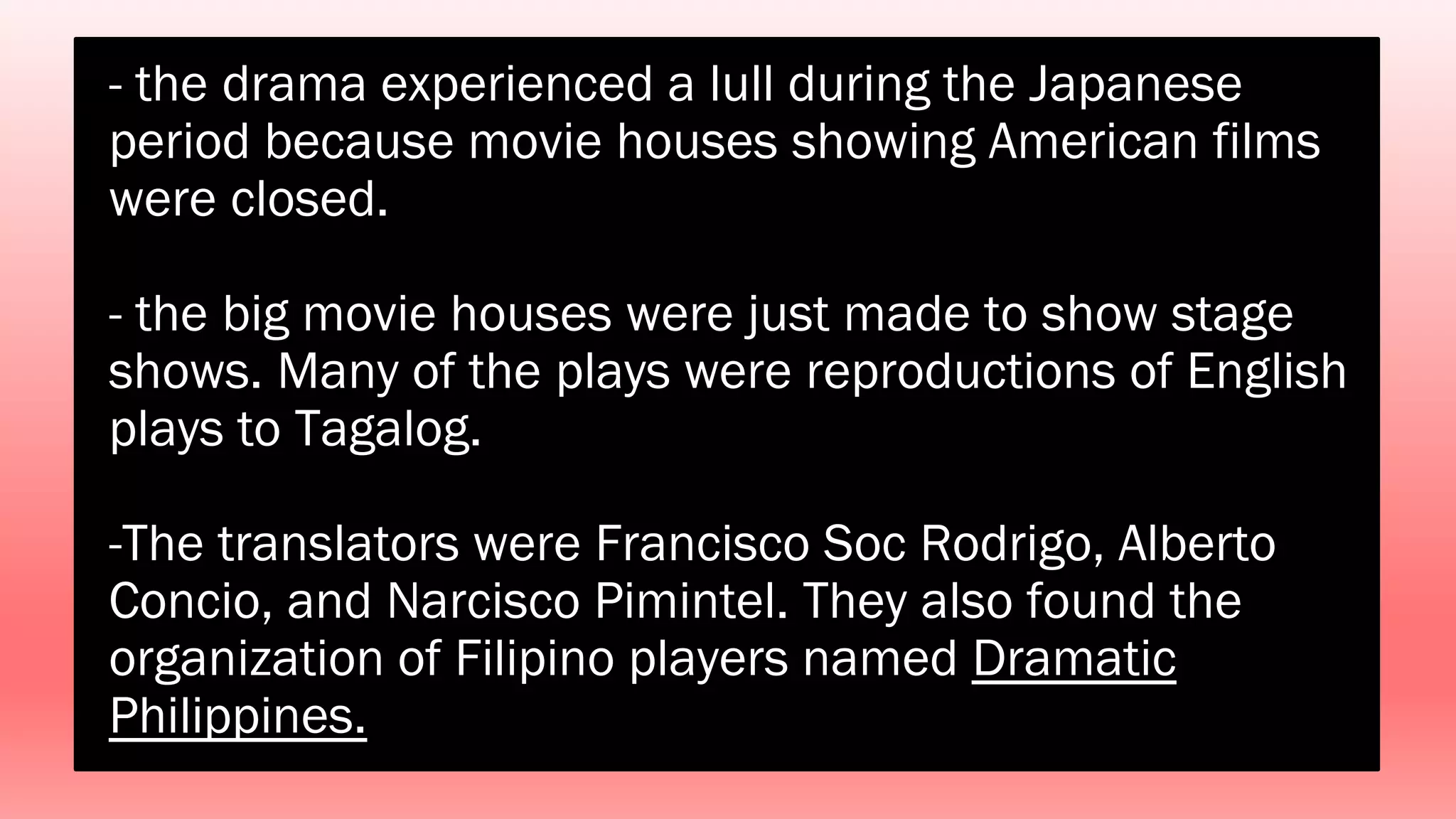 Philippine Literature during Japanese, Postwar and Contemporary Period ...
